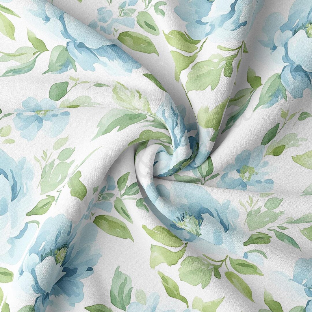 Floral DBP Fabric Double Brushed Polyester Fabric Jersey Stretchy Soft ...