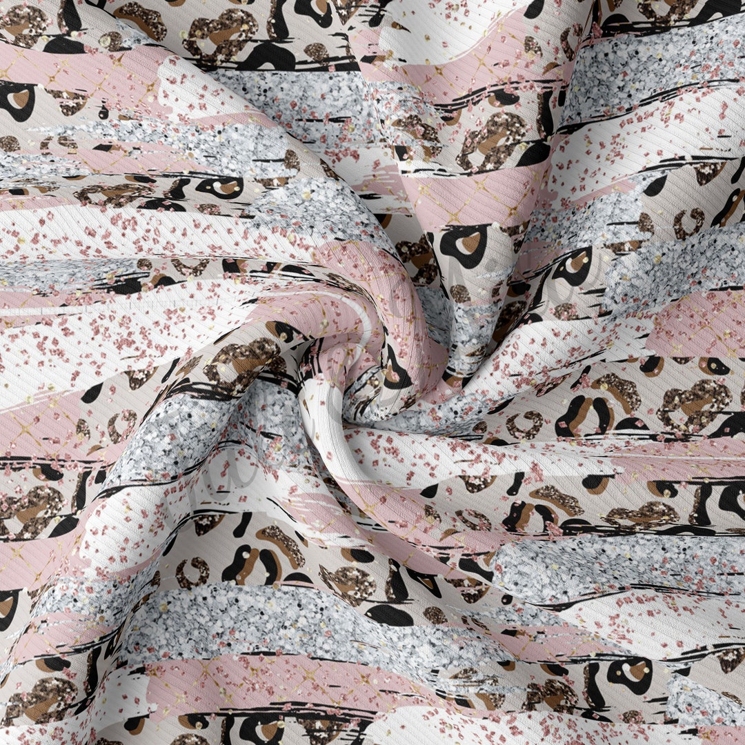 Rib Knit Fabric by the Yard Ribbed Jersey Stretchy Soft Polyester ...