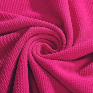 Red Liverpool Bullet Textured Fabric by the Yard 4 Way Stretch Solid ...