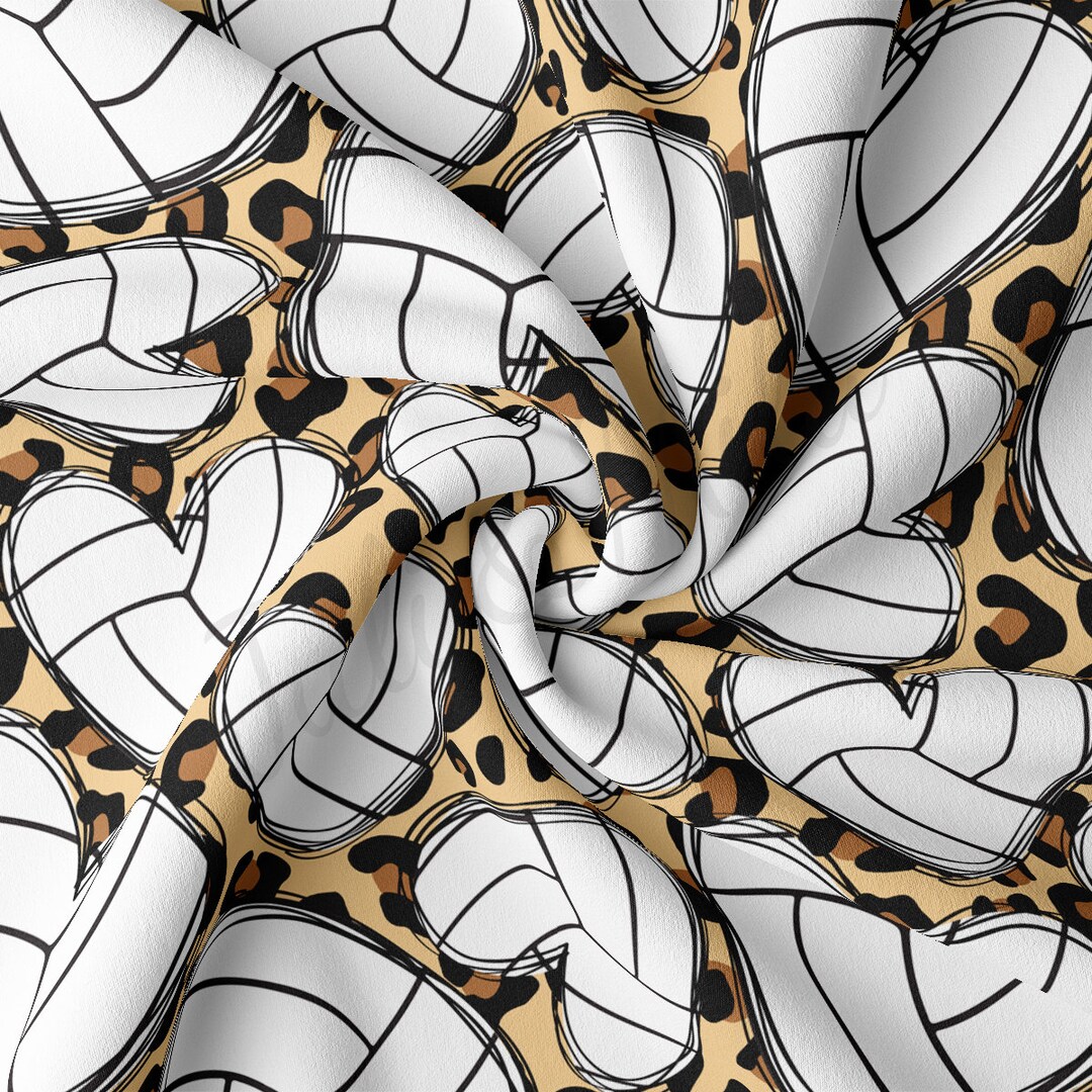 Volleyball DBP Fabric Double Brushed Polyester Fabric by the Yard DBP ...