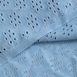 Eyelet Fabric by the Yard Floral Knit Eyelet Fabric Eyelet - Etsy