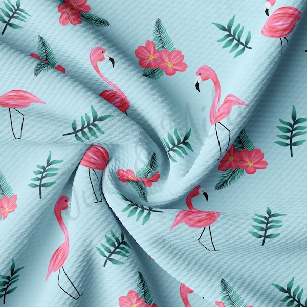 Flamingo Fabric - Etsy