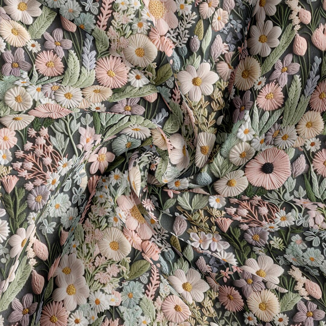 Embroidery DBP Fabric Double Brushed Polyester Fabric by the Yard DBP ...