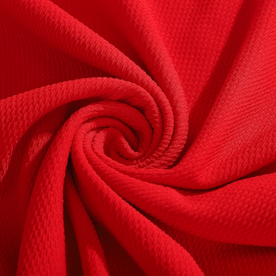 Red Liverpool Bullet Textured Fabric by the Yard 4 Way Stretch Solid Strip Half Yard Thick Knit Jersey Liverpool Fabric for Bows Etsy UK