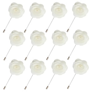 Ivory Lapel Pin, Lapel Pin, Flower Lapel Pin, Wedding Lapel Pin, Men ...