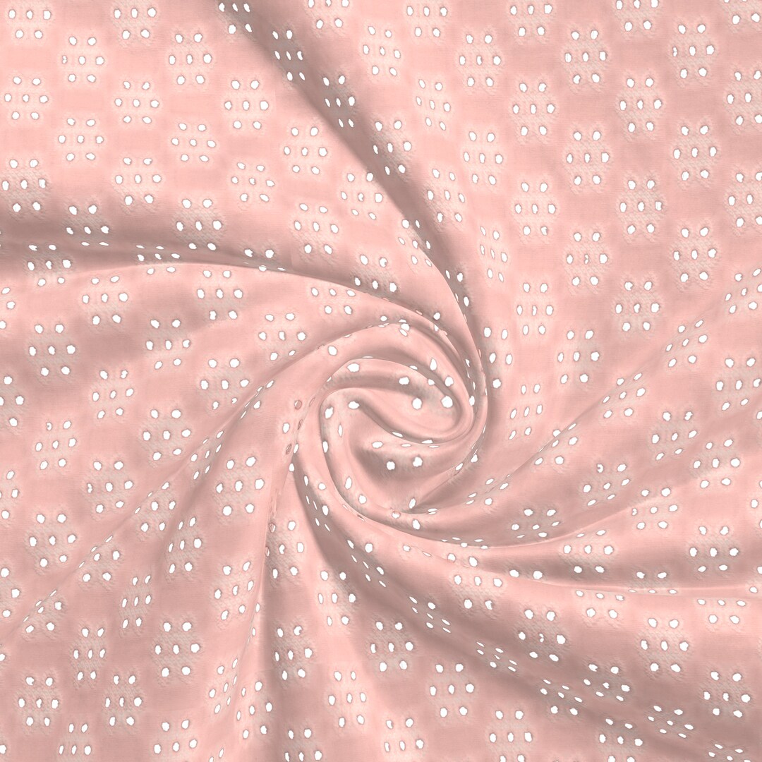 Eyelet Fabric by the Yard, Floral Knit Eyelet Fabric, Eyelet Stretchy ...