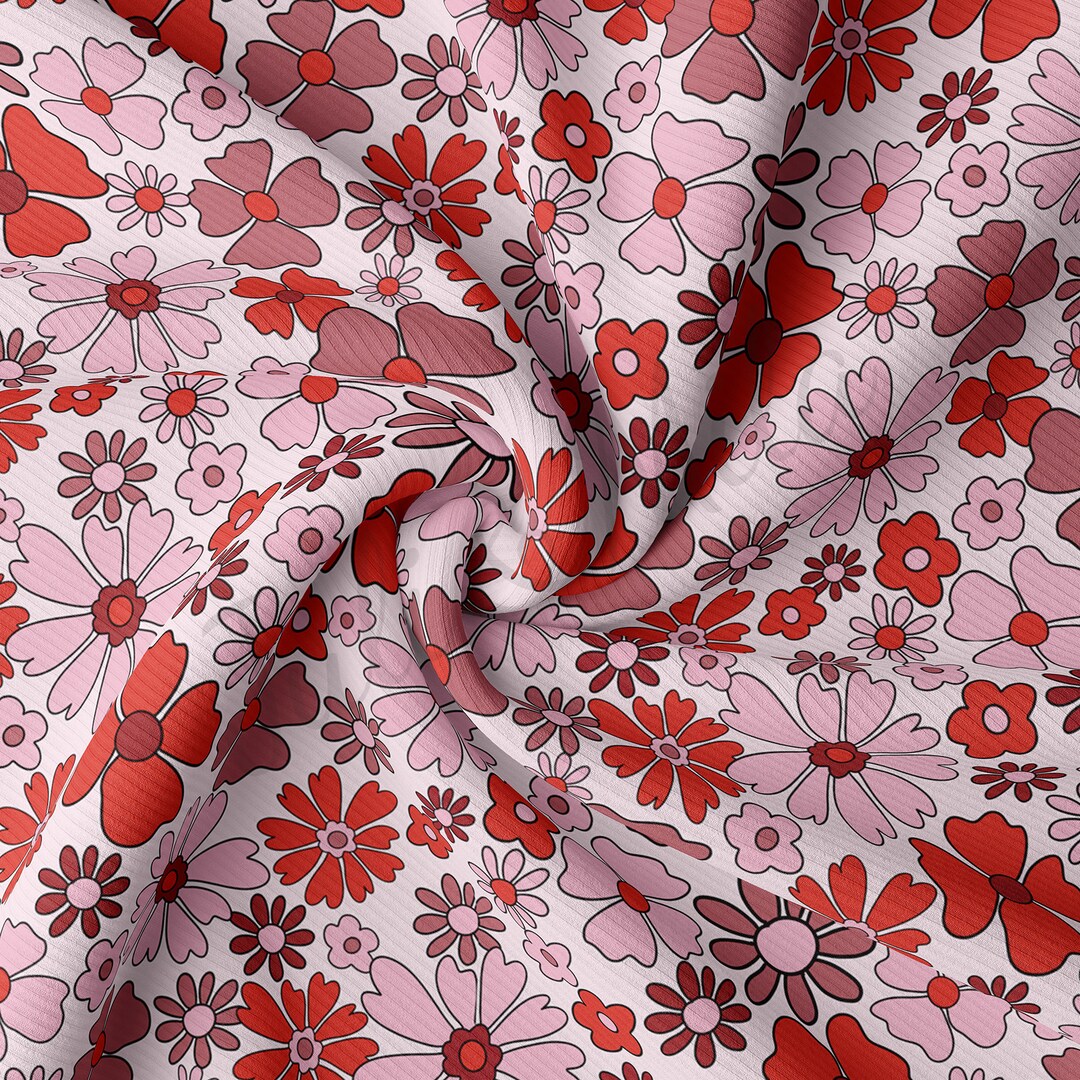 Rib Knit Fabric by the Yard Ribbed Jersey Stretchy Soft Polyester ...