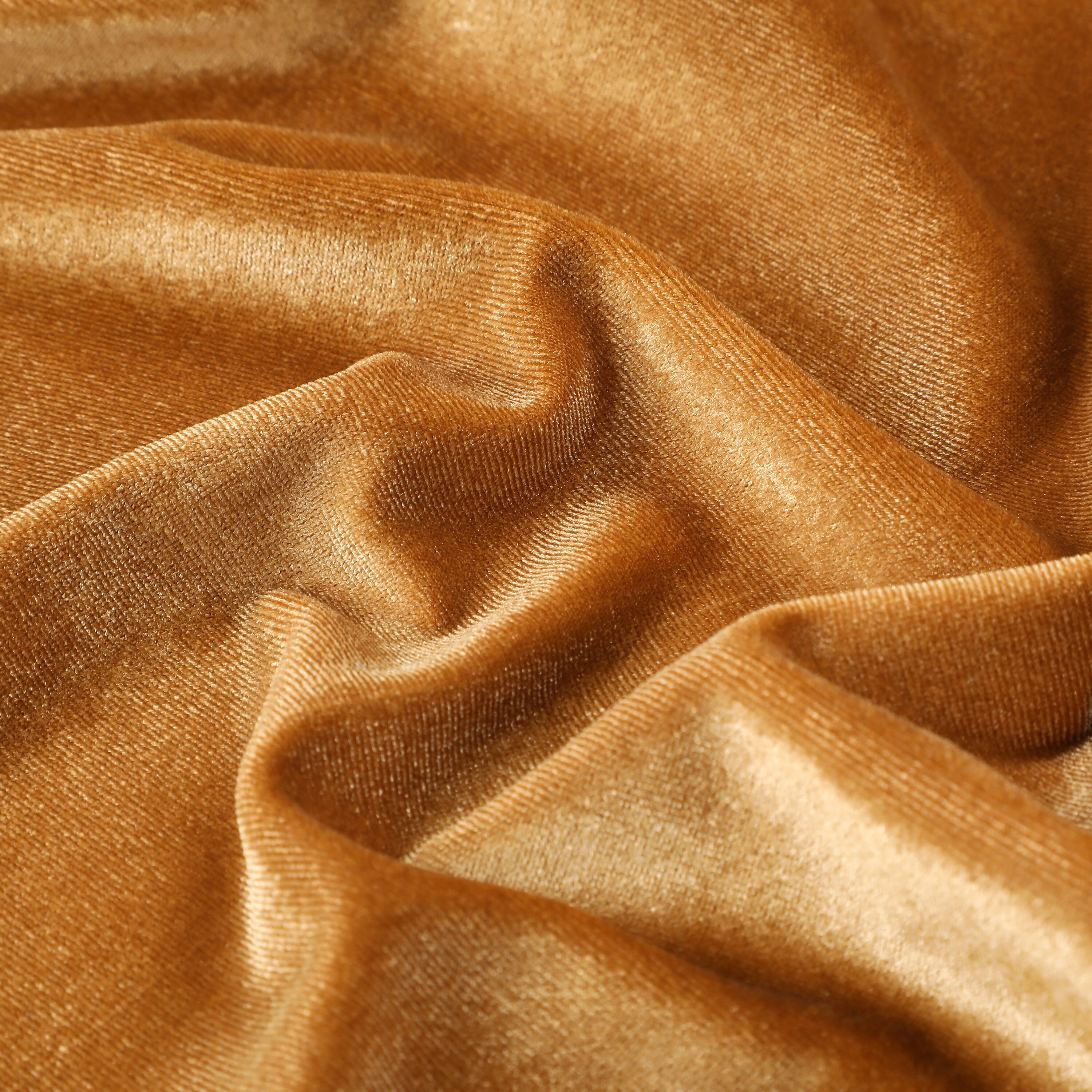 Gold Stretchy Velvet Fabric by the Yard Stretch Fabrics - Etsy