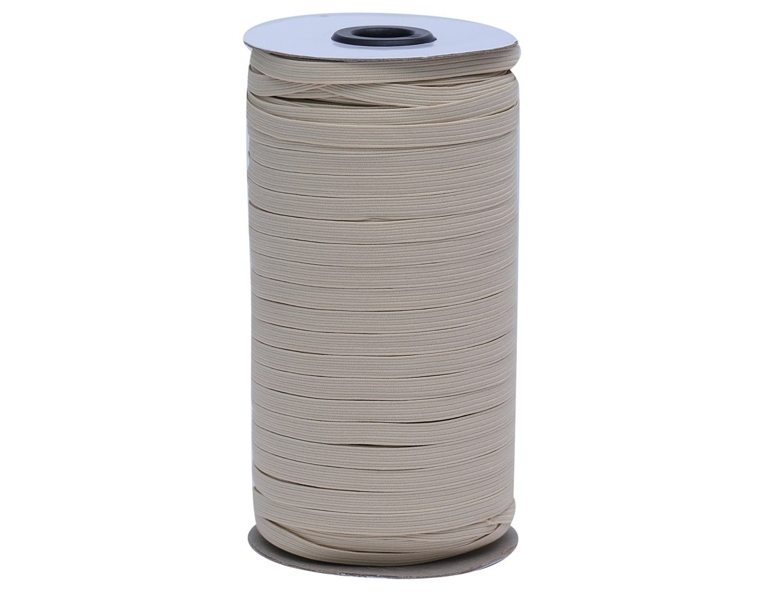 Beige 1/4 Inch Elastic for Sewing Face Mask Skinny Elastic by the Yard ...