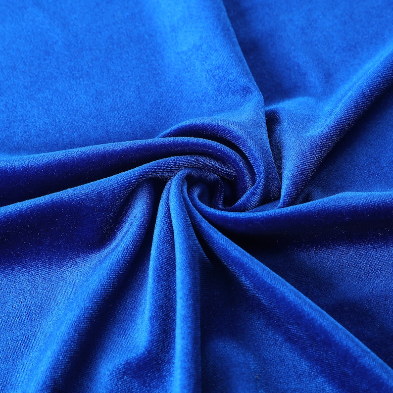 Stretchy Velvet Fabric by the Yard Stretch Fabrics Polyester - Etsy