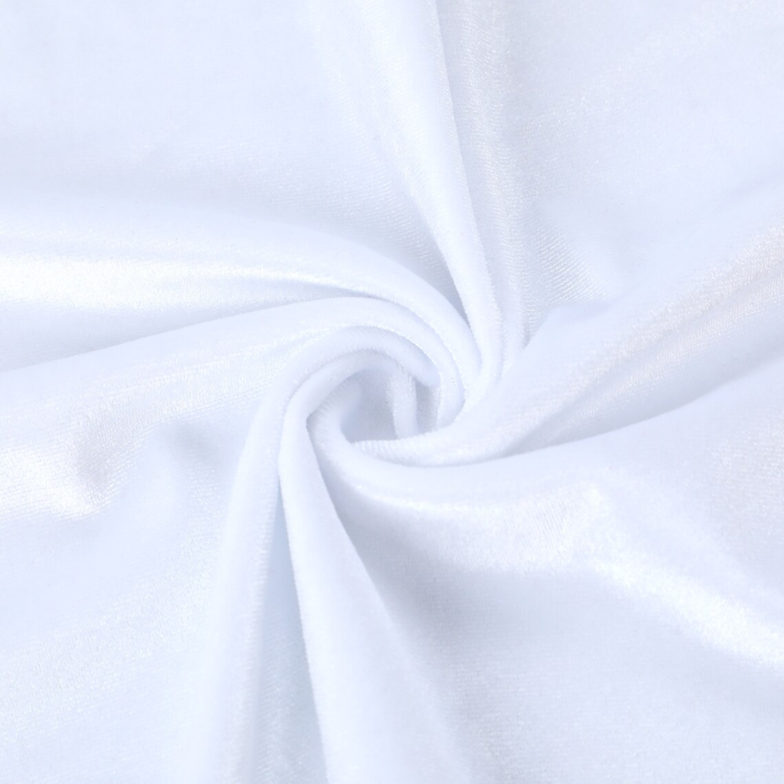 White Velvet Stretchy Velvet Fabric by the Yard Stretch - Etsy