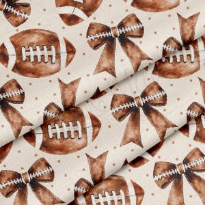 Football 100% Cotton Fabric by the Yard Printed in USA Cotton Sateen ...
