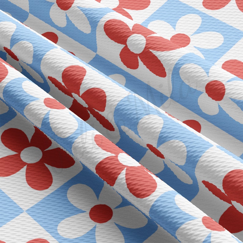 4th of July Liverpool Bullet Textured Fabric by the Yard 4way Stretch ...