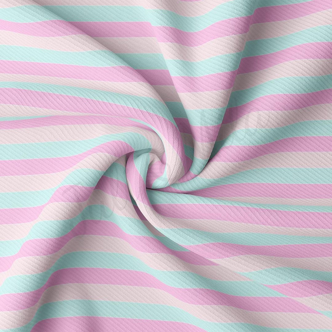 Easter Rib Knit Fabric by the Yard Ribbed Jersey Stretchy Soft ...