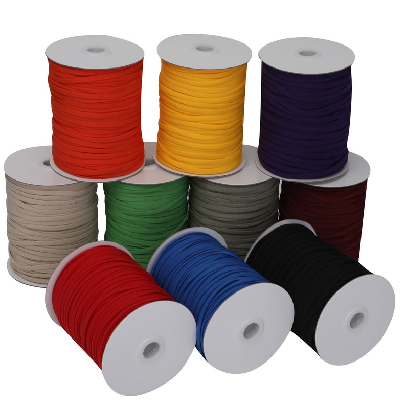 Nylon Elastic Rope Skinny Elastic Cord for Masks 6 Mm Flat | Etsy