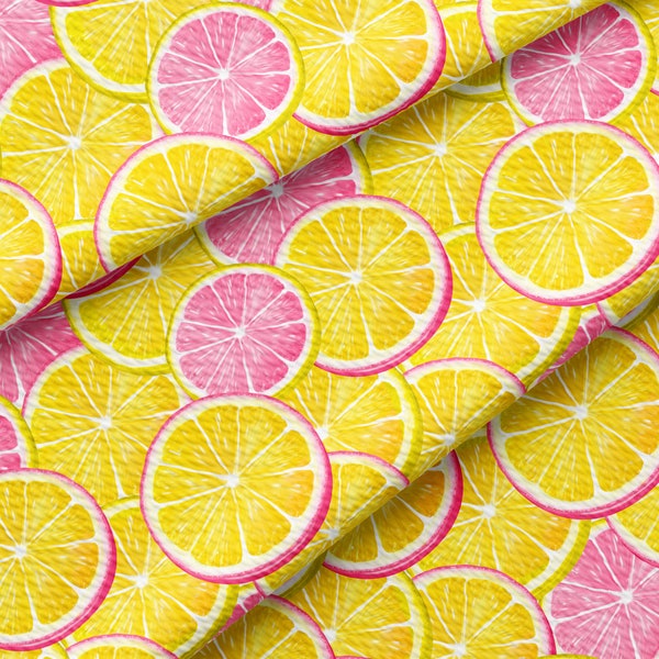 Lemon Print Fabric - Etsy