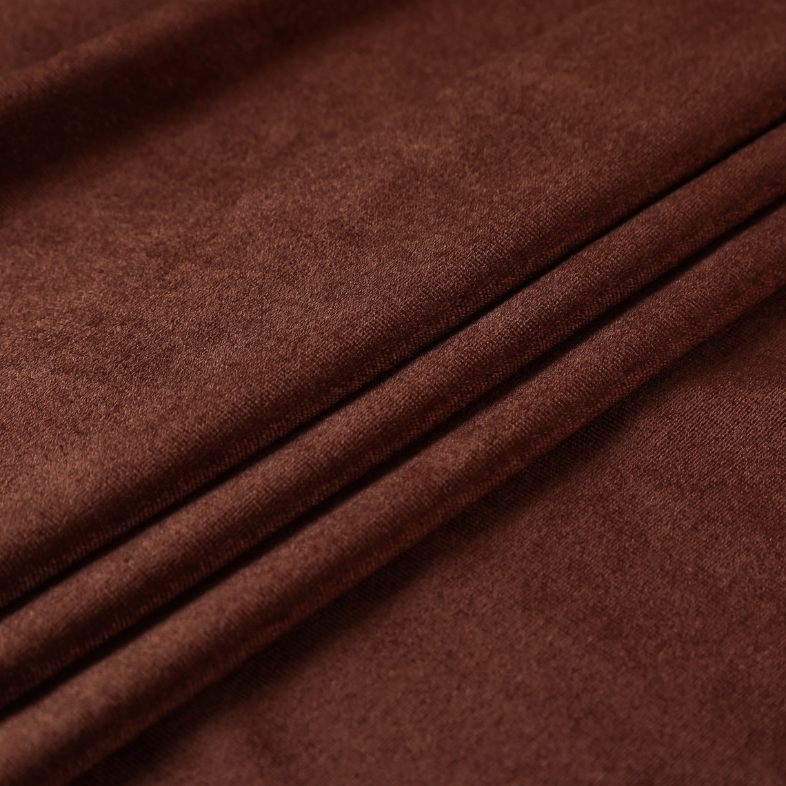 Brown Stretchy Velvet Fabric by the Yard Stretch Fabrics Polyester ...