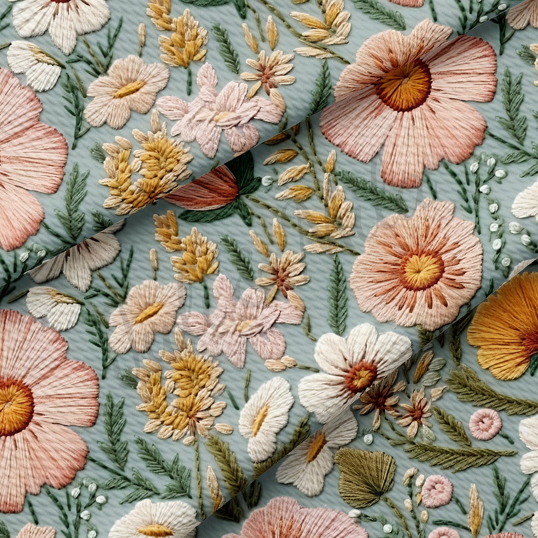 Embroidery Printed Liverpool Bullet Textured Fabric by the Yard 4way ...