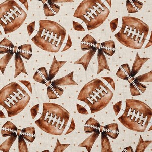 Football 100% Cotton Fabric by the Yard Printed in USA Cotton Sateen ...