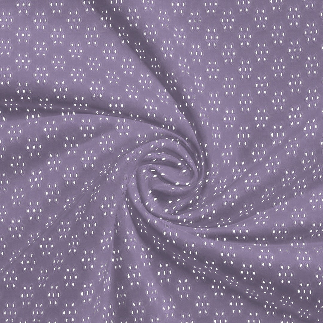 Eyelet Fabric by the Yard, Floral Knit Eyelet Fabric, Eyelet Stretchy ...