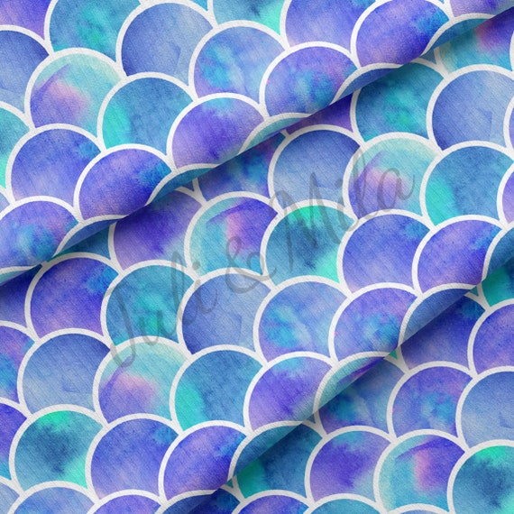 Mermaid Rib Knit Fabric by the Yard Ribbed Jersey Stretchy | Etsy