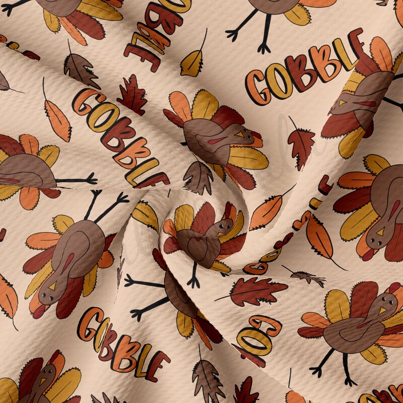 Thanksgiving Fabric - Etsy