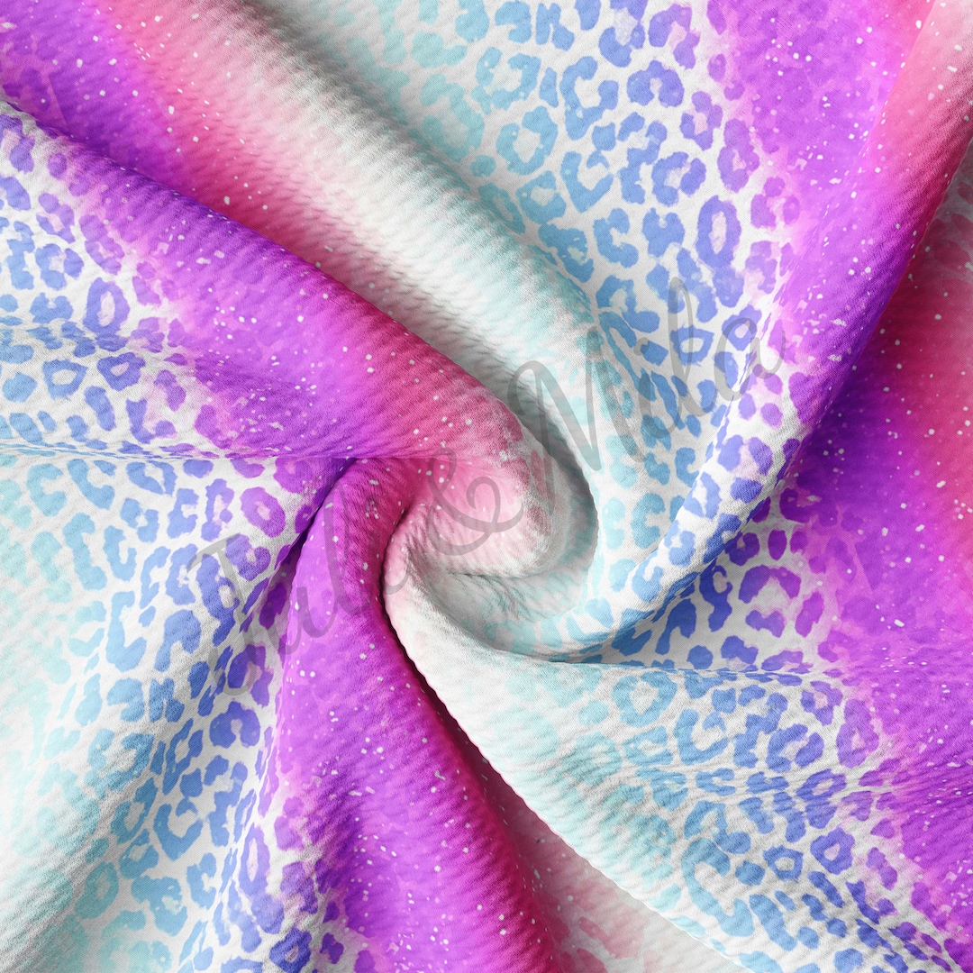 Cheetah Leopard Liverpool Bullet Textured Fabric by the Yard 4way ...