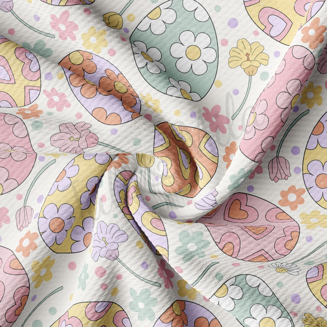 Easter Liverpool Bullet Textured Fabric by the Yard 4way Stretch Solid ...