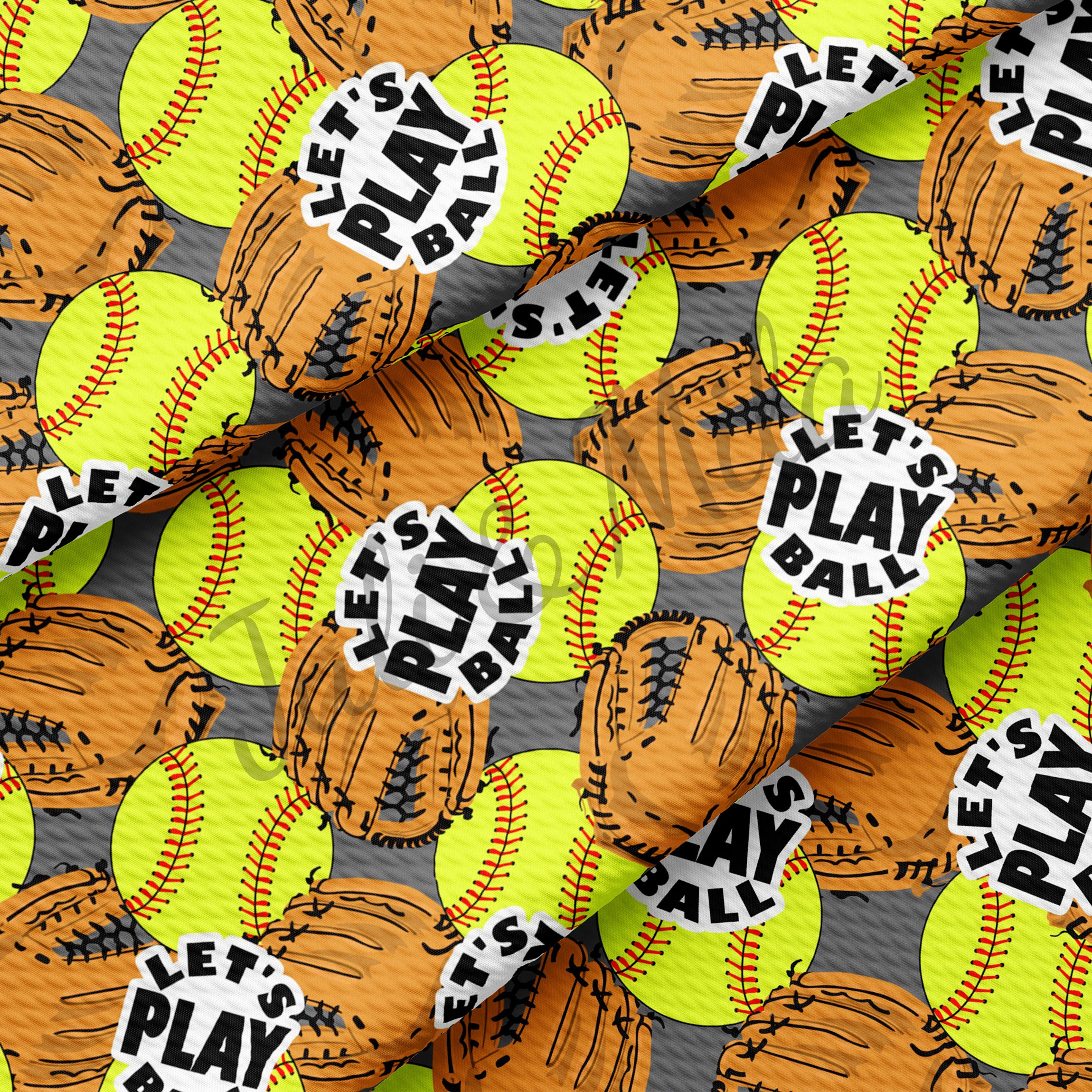 Softball Fleece Fabric