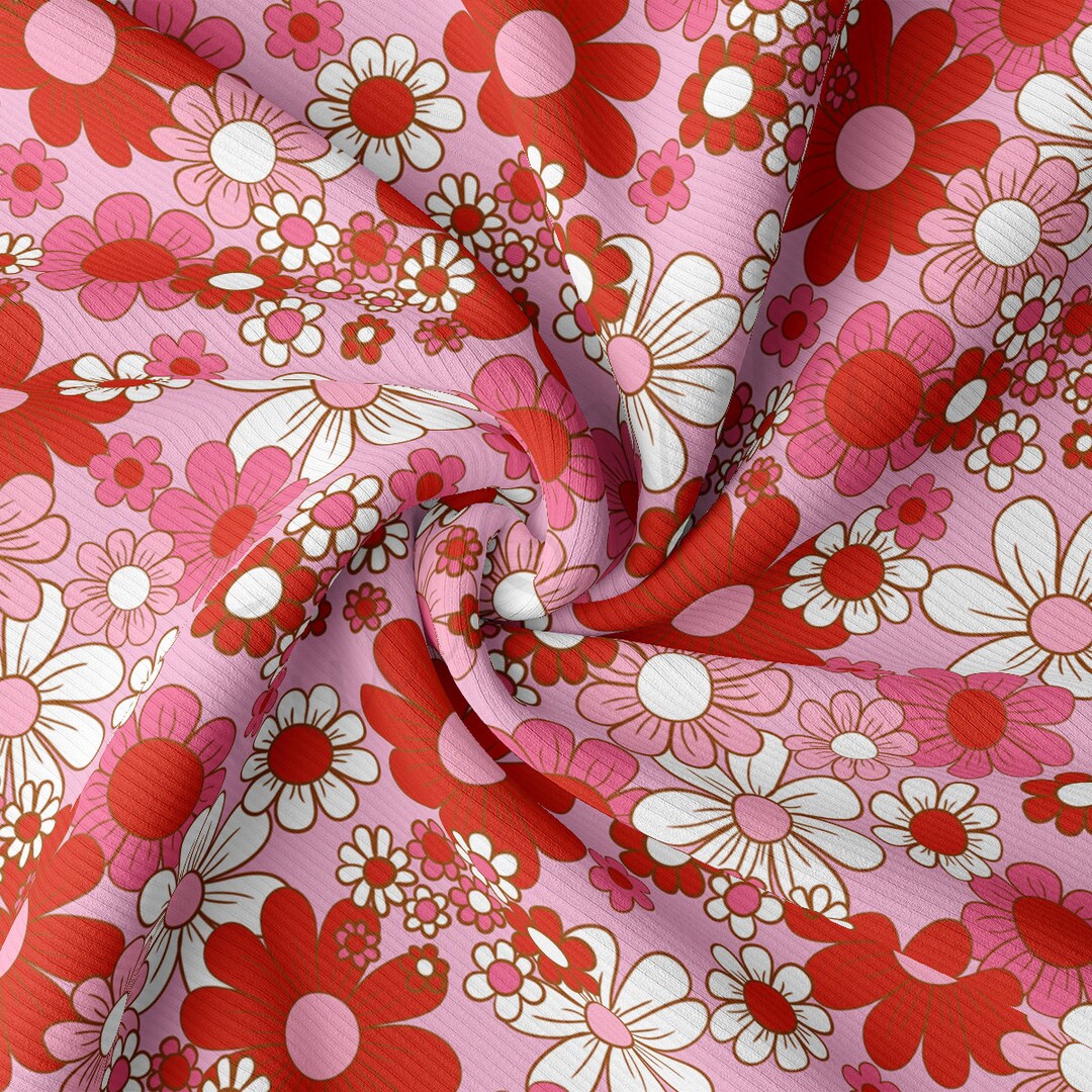 Rib Knit Fabric by the Yard Ribbed Jersey Stretchy Soft Polyester ...