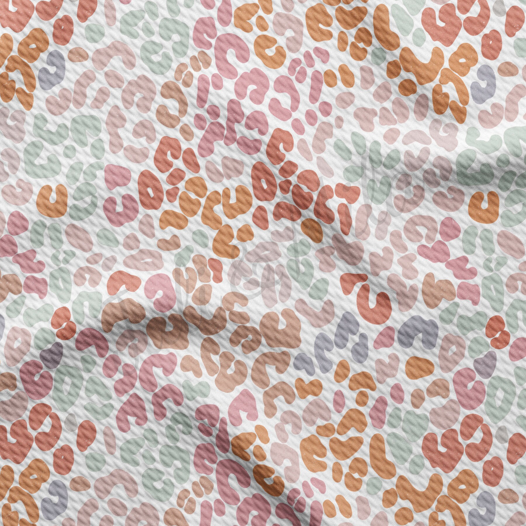Pastel Leopard Cheetah Liverpool Bullet Textured Fabric by the - Etsy