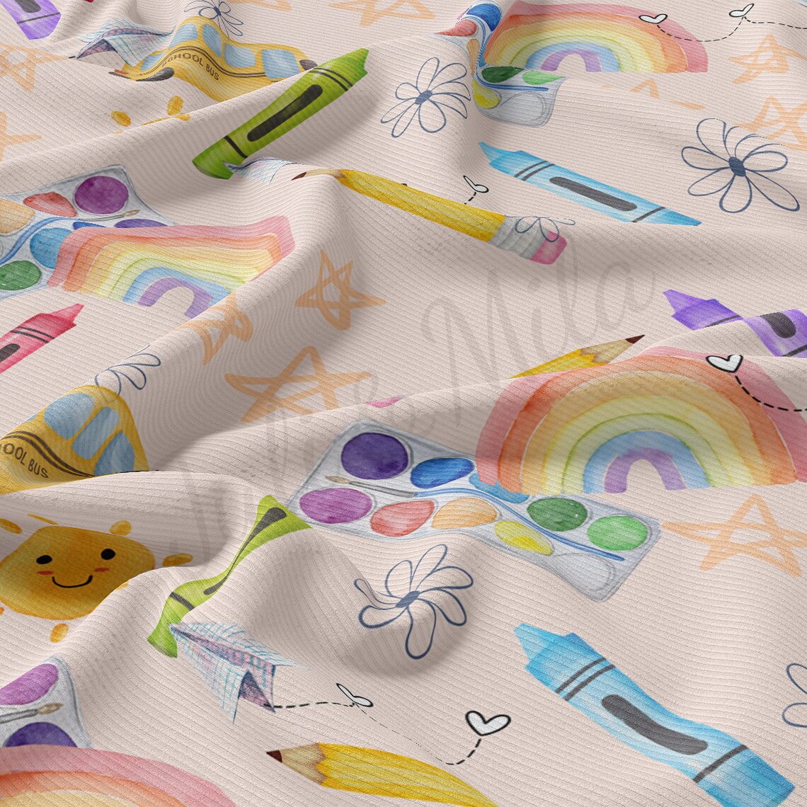 Rib Knit Fabric by the Yard Ribbed Jersey Stretchy Soft Polyester ...