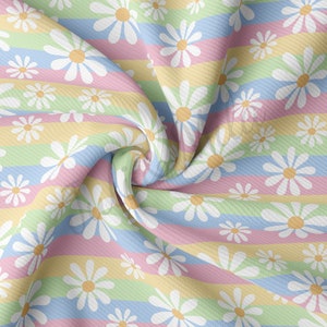 Rib Knit Fabric by the Yard Ribbed Jersey Stretchy Soft Polyester ...