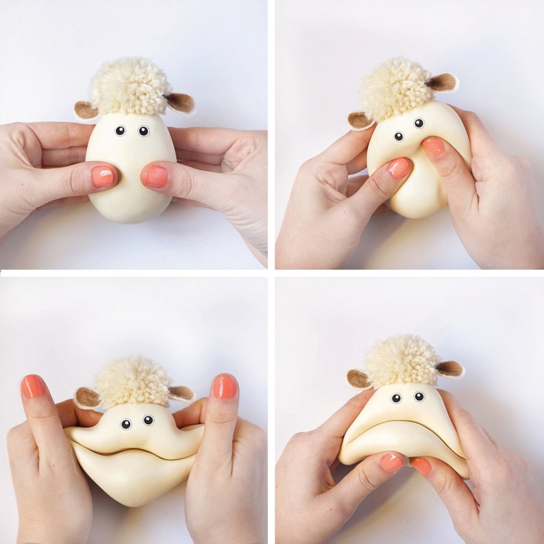Gift for Kids, Farm Animals, Stress Ball, Lamb, Goat, Sheep, Valentine ...