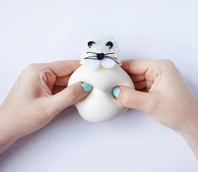 Gift for Kids, Stress Ball, 2pcs, Seal, Walrus, Easter, Sea Animals ...