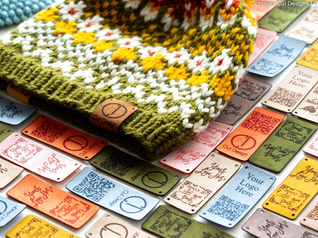 Personalized Tags for Knitting Items With QR Code, Handmade Beanie Tags ...