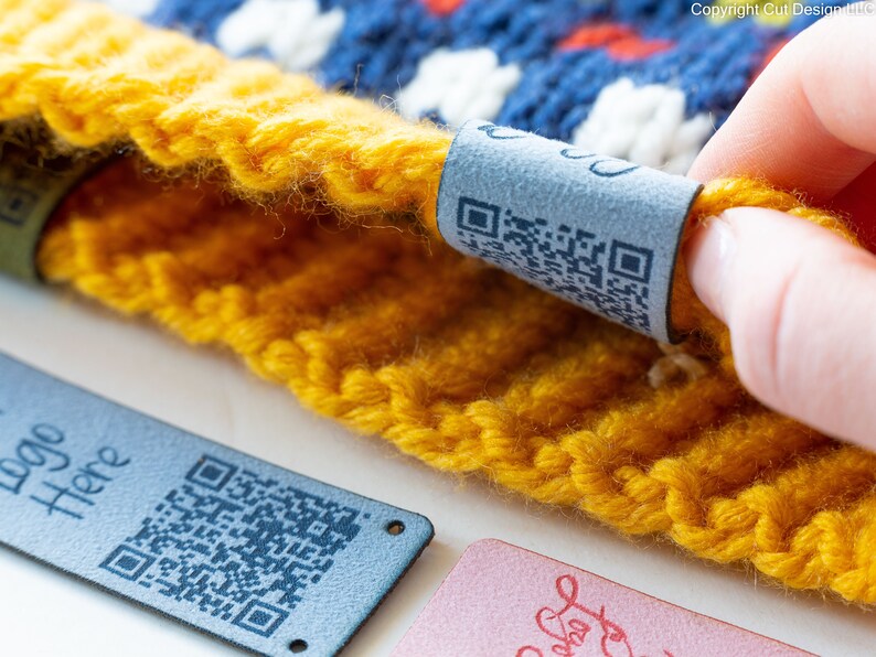 Labels With QR Code Labels for Handmade Items Knitting - Etsy