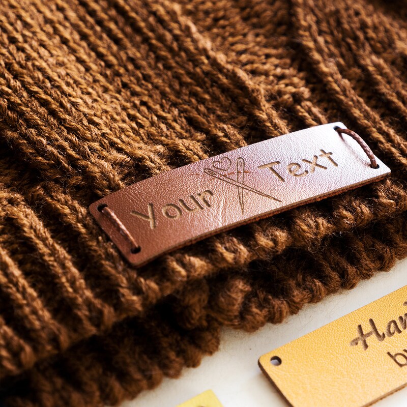 Leather Name Label - Etsy