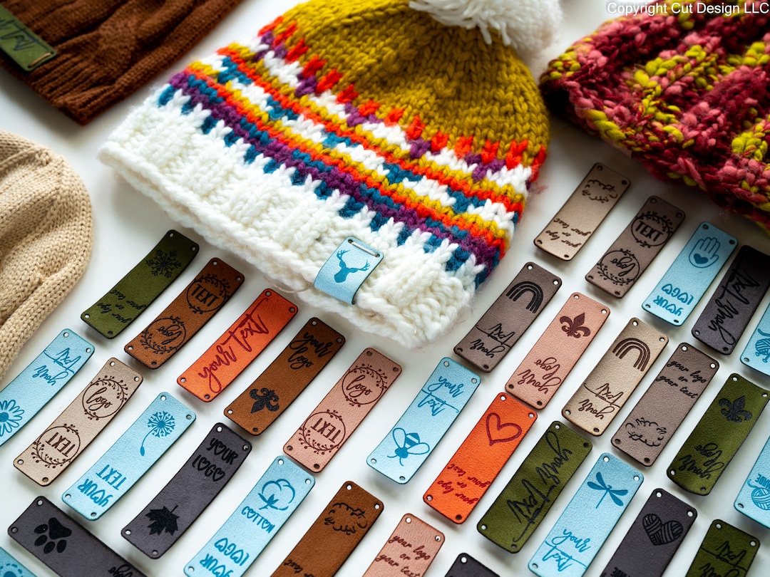 Custom Labels for Crochet Beanie, Sewing Tags, Handmade Item Tags ...