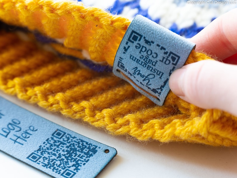 Labels With QR Code Labels for Handmade Items Knitting - Etsy