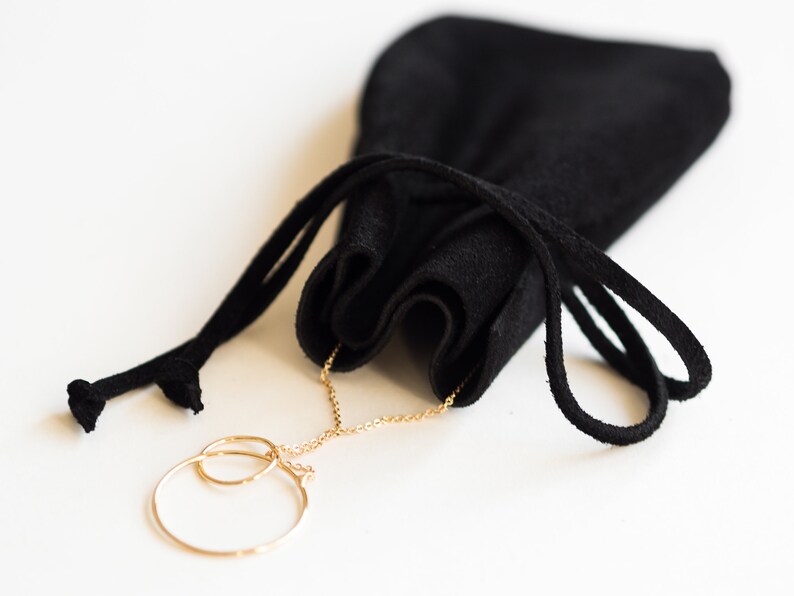 Travel Jewelry Pouch Suede Drawstring Bag Accessory Storage - Etsy