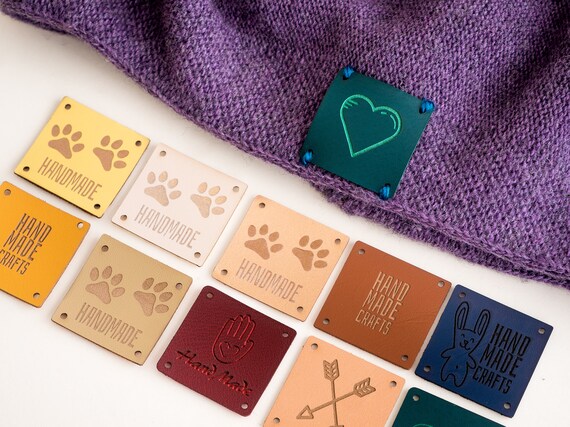 Knitting Tags Handmade Item Tags Custom Sewing Tags | Etsy