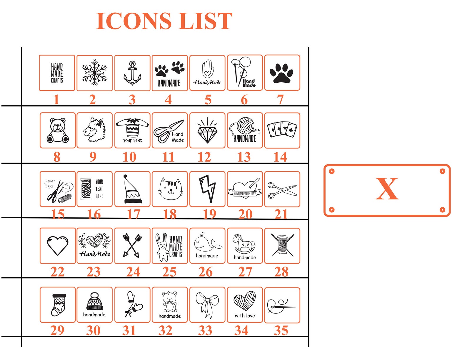 Sewing Name Tags for Handmade Items Custom Labels - Etsy