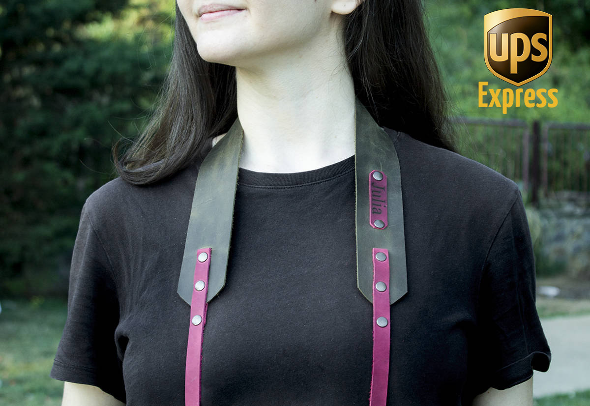 Custom Leather Camera Strap Personalized DSLR Holder | Etsy