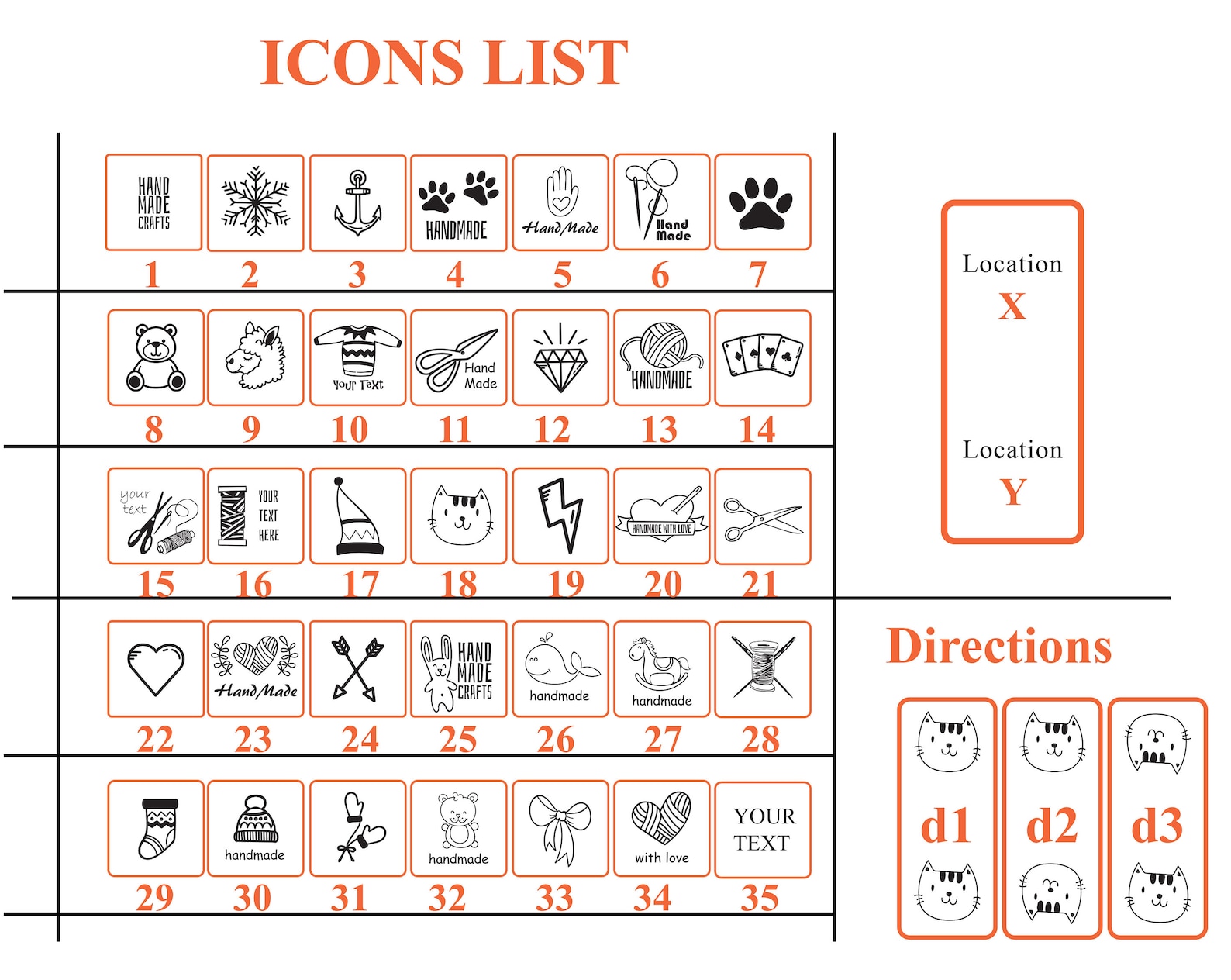 Custom Labels With Metal Rivet, Knitting Beanie Tags, Personalized ...