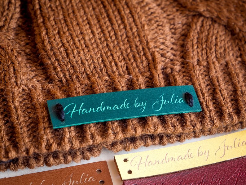 Custom Sewing Tags Knitting Tags Handmade Item Tags | Etsy
