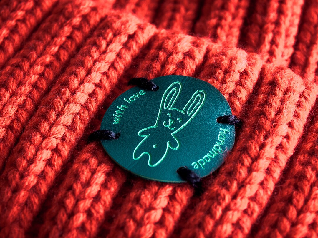 Personalized Circle Round Tags, Handmade Item Tags, Knitting Tags ...