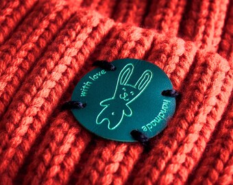 Personalised Faux Leather Tags Circle Round 25mm Product Tags - Etsy