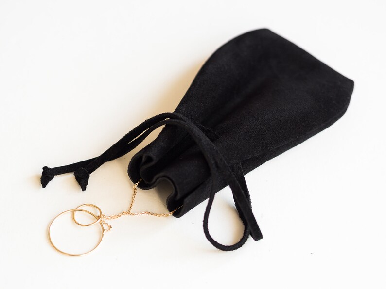 Travel Jewelry Pouch Suede Drawstring Bag Accessory Storage - Etsy