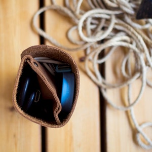 Protective Tech Case, Custom Cord Organizer, Travel Cable Roll Up ...